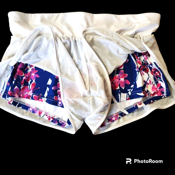 Fabletics | Shorts | Fabletics Renata White Mesh Overlay Purple Pink ...